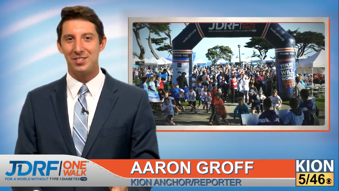Breakthrough T1D One Walk Spotlight on Aaron Groff, KION 5/46 News ...